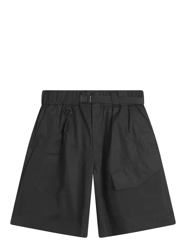 Y3 Cotton Blend Shorts - Black
