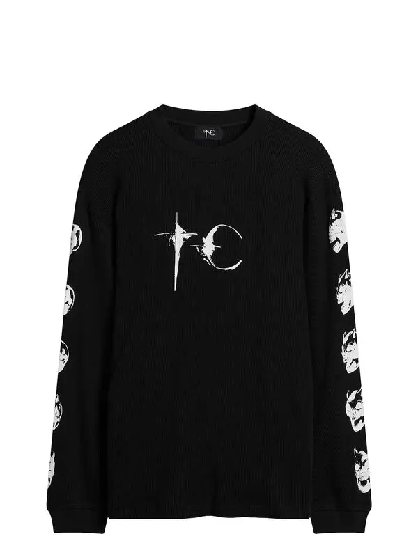 THUG CLUB Endless Long Sleeve Top - Black