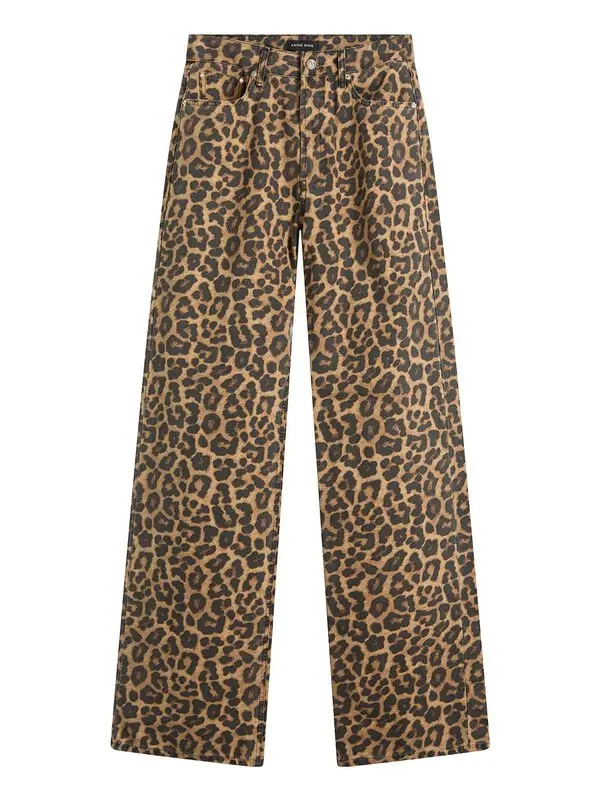 ANINE BING Hugh Jeans - Leopard