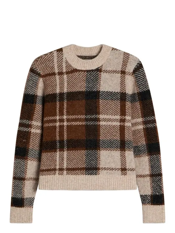 Barbour Glendyn Knitted Jumper | Elastane/leather/wool | End Clothing - Multicolor