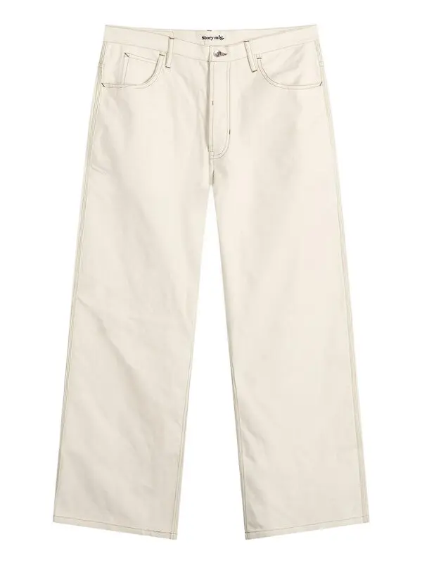 STORY MFG. Hand Applique Poetry Pants - Rainbow Patchwork