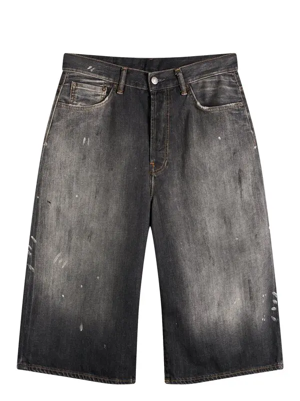 Acne Studios Judda Trafalgar Denim Shorts - Black