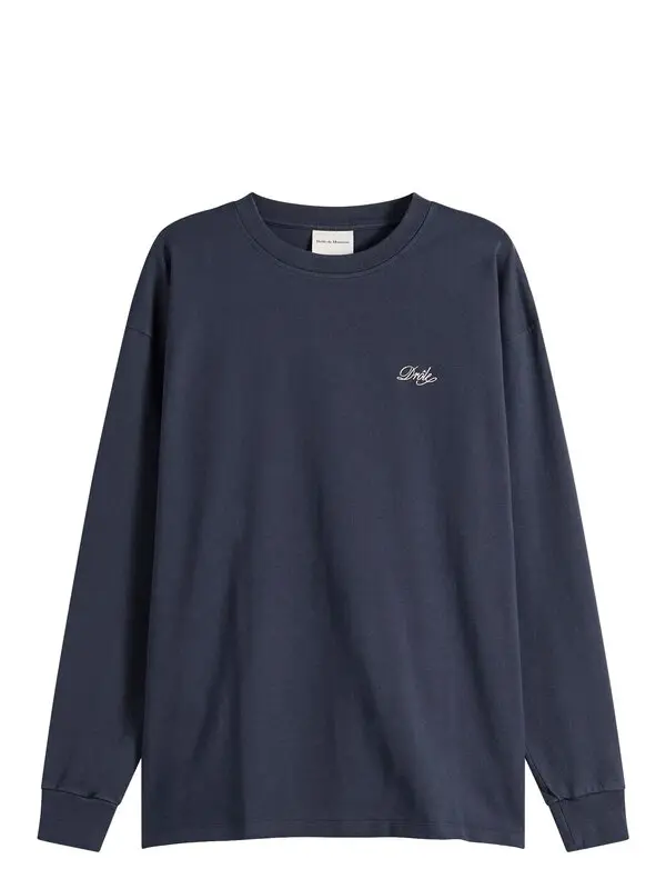 Drole De Monsieur Belissima Long Sleeve T-shirt - Navy