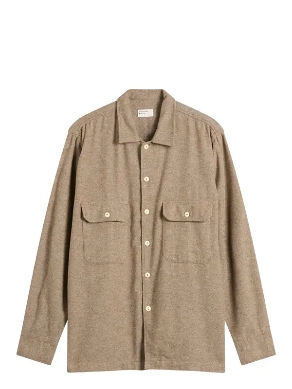 Universal Works Alaska Cotton Utility Shirt - Olive
