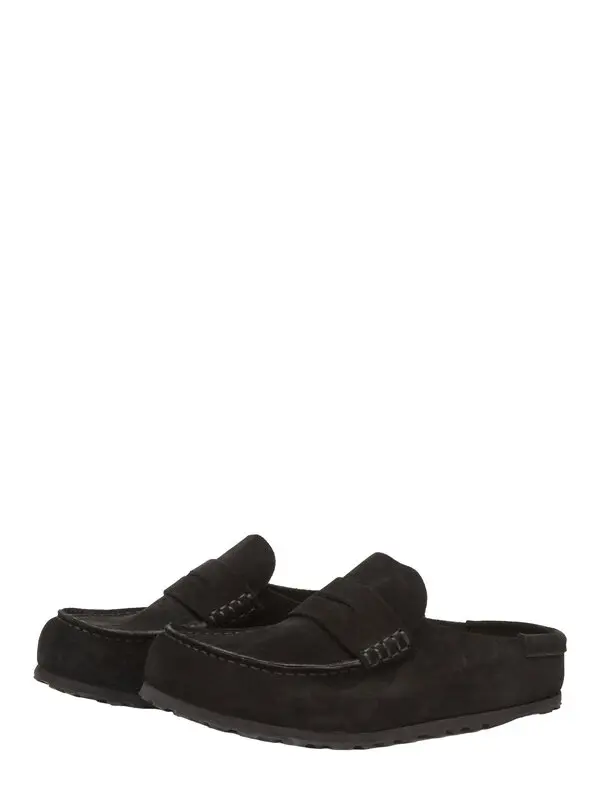 BIRKENSTOCK Naples Wrapped Suede Shoes - Ebony