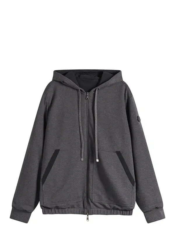 Moncler Zip Up Hoodie - Grey
