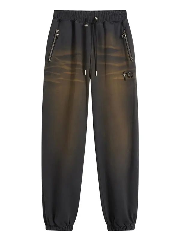 THUG CLUB Faded Sweatpant - Rust Black