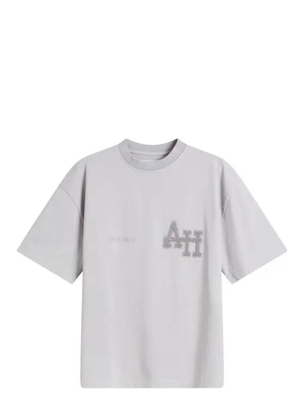 ANNIE HOOD College T-shirt - Washed Grey