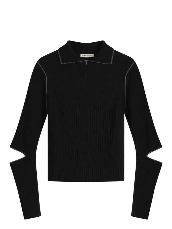 You Must Create Peeka Jumper - Black