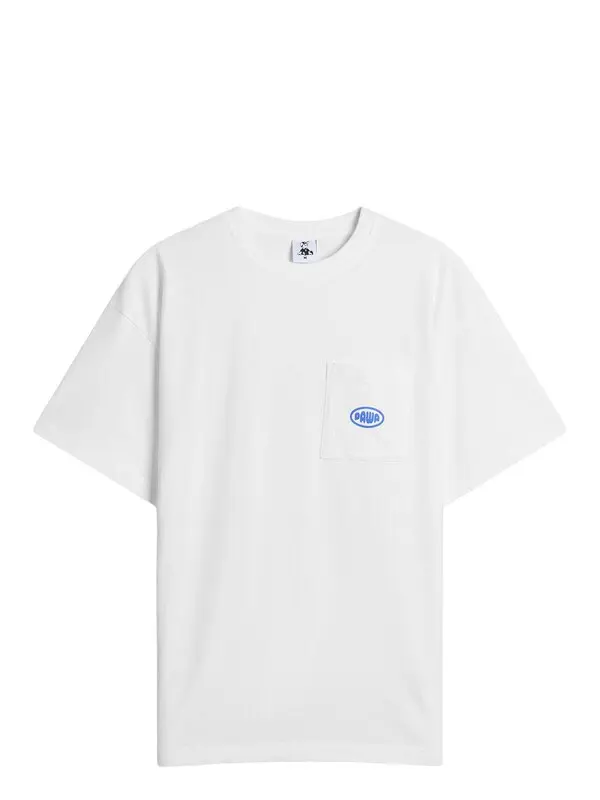 PAWA SPEED SPORTS Bare Logos Pocket T-shirt - White