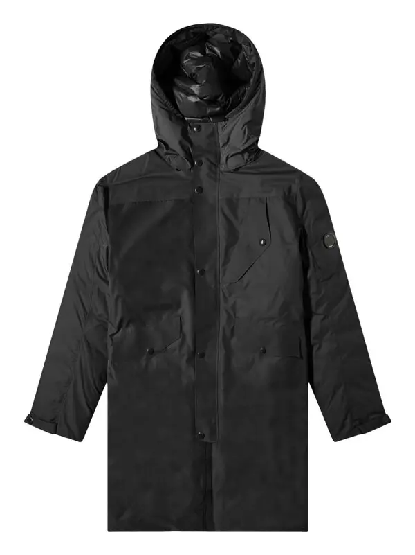 C.P. COMPANY Micro-m Down Parka Jacket - Black