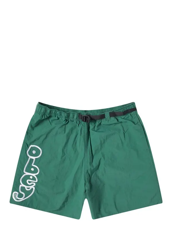Obey Resound Web Belt Shorts - Palm Leaf