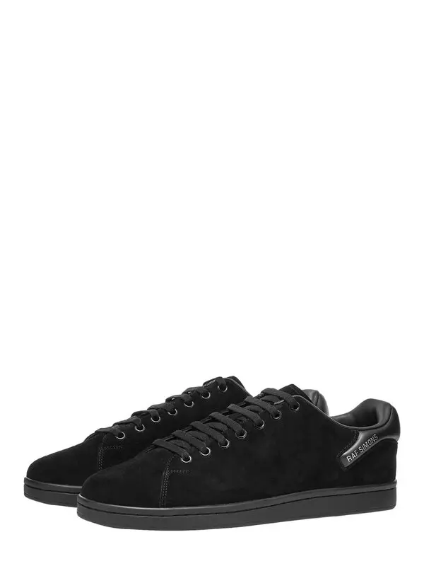 Raf Simons Orion Suede Cupsole Sneakers - Black