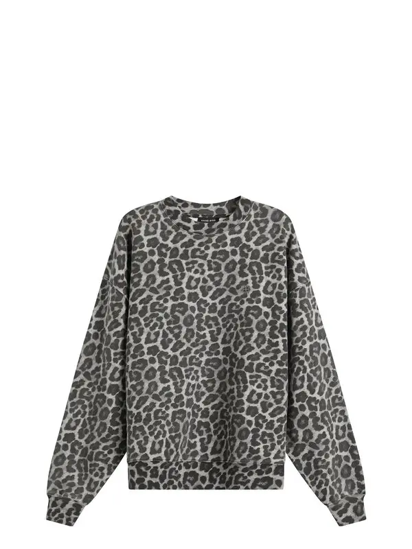 ANINE BING Miles Sweatshirt - Leopard