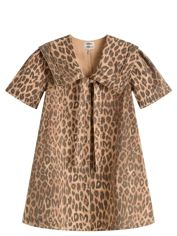DAMSON MADDER Goldie Mini Dress - Leopard