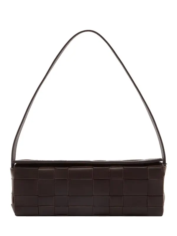 ST. AGNI Woven East West Bag - Coffee