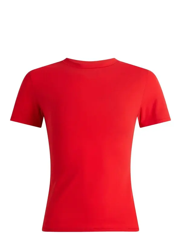 SKIMS Fits Everybody Shorts Sleeve T-shirt - Crimson