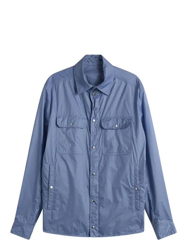 Moncler Nylon Ripstop Shirt Jacket - Blue
