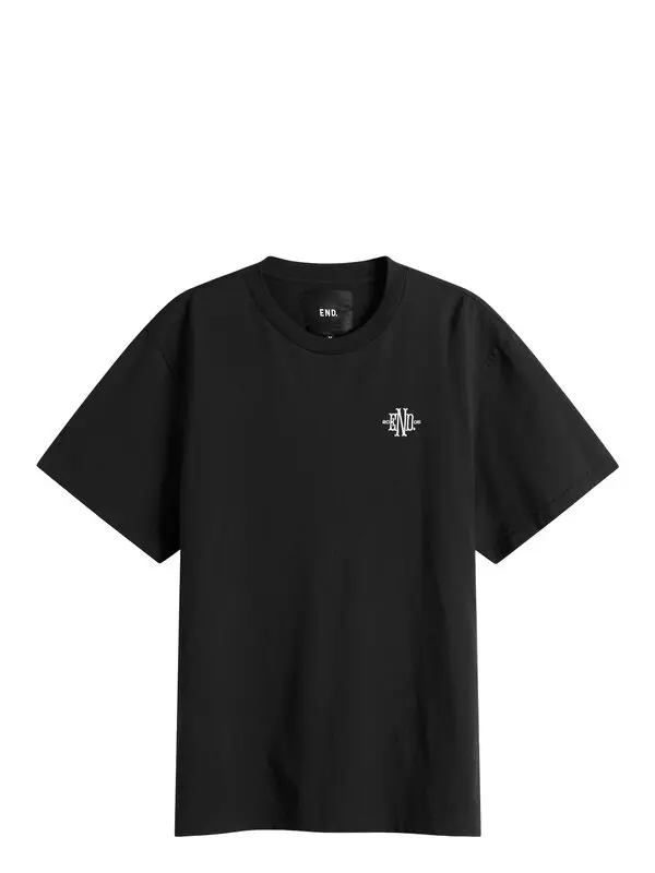 END. Monogram T-shirt - Black