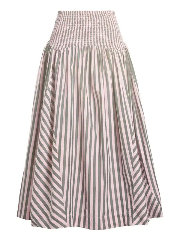DAMSON MADDER Layla Godet Midi Skirt | Cotton/eva | End Clothing - Multicolor
