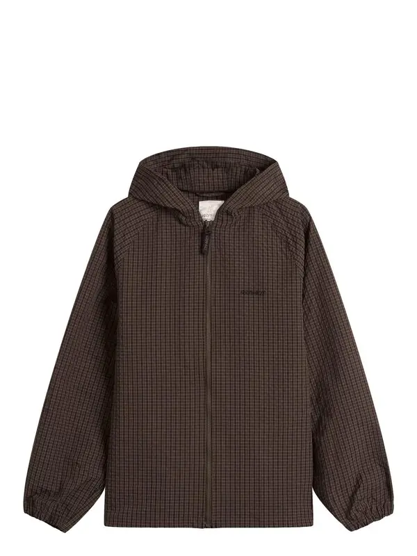 Gramicci Northside Plaid Hooded Jacket - Deep Brown