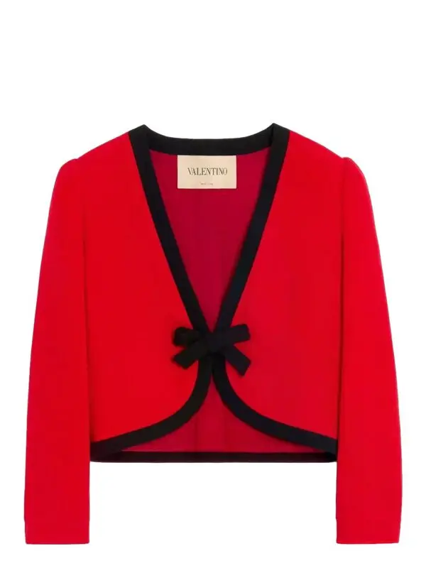 Valentino Garavani Wool Crepe Jacket - Red