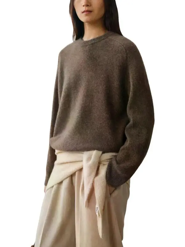 LESS Raglan-sleeve Sweater - Brown
