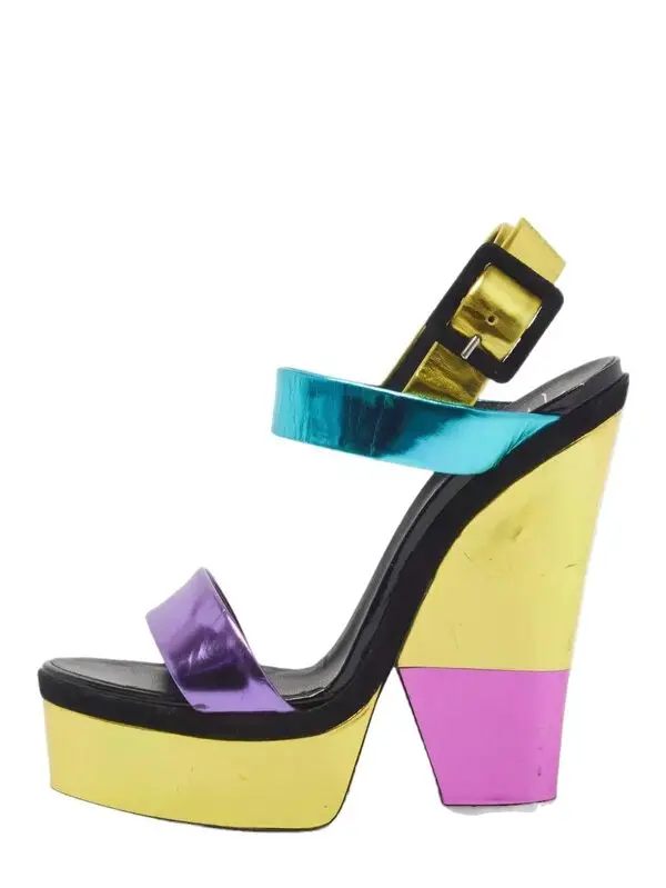 GIUSEPPE ZANOTTI Platform Ankle-strap Sandals - Yellow
