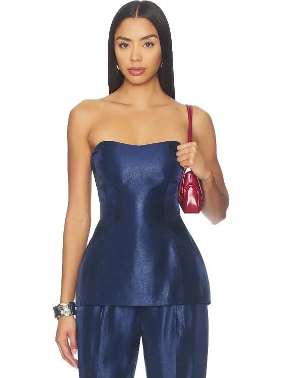Amanda Uprichard Audrey Top - Navy