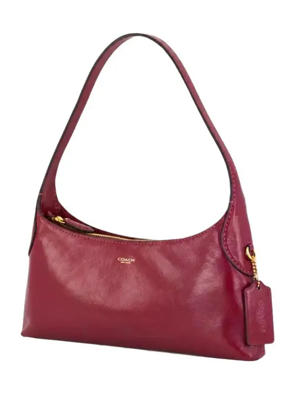 COACH Brooklyn 26 Leather Shoulder Bag - Dark Cherry