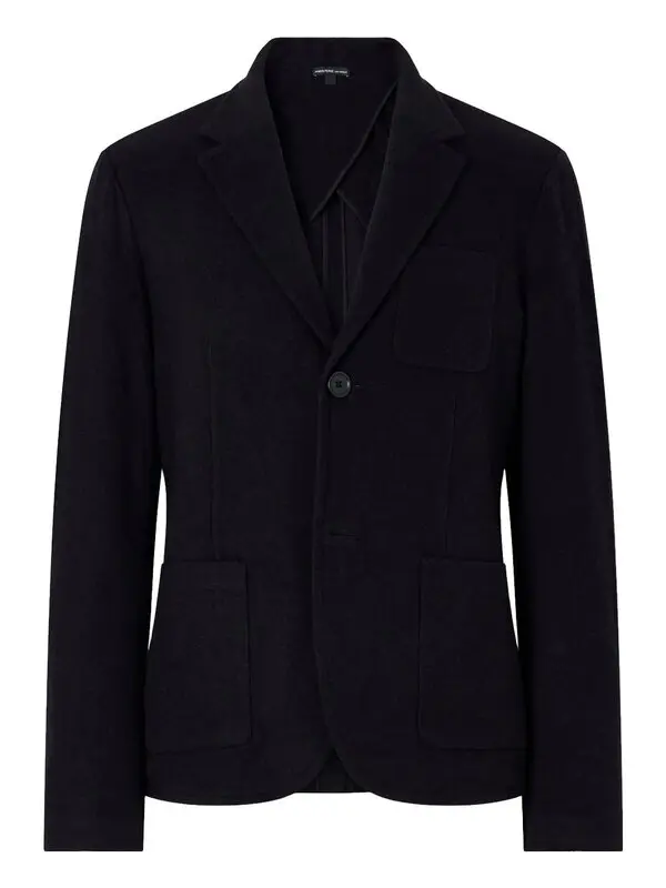 JAMES PERSE Cotton-blend Felt Suit Jacket - Black