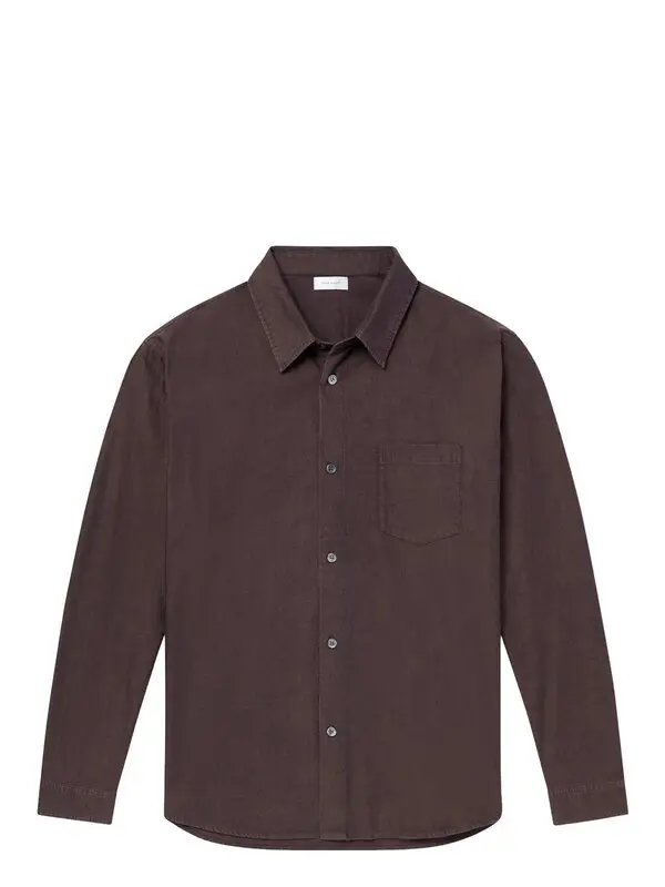 John Elliott Cotton Kersey-twill Shirt - Brown