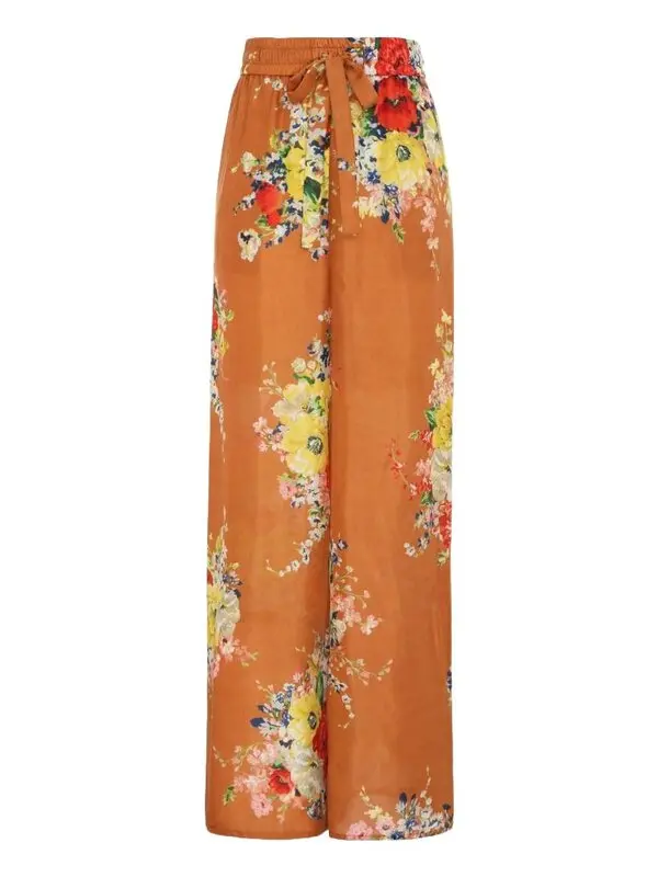 Zimmermann Alight Relaxed Pants - Brown