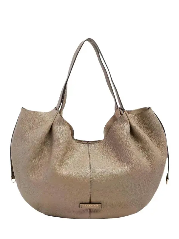 THE BRIDGE Marisa Pebbled Leather Tote Bag - Neutrals