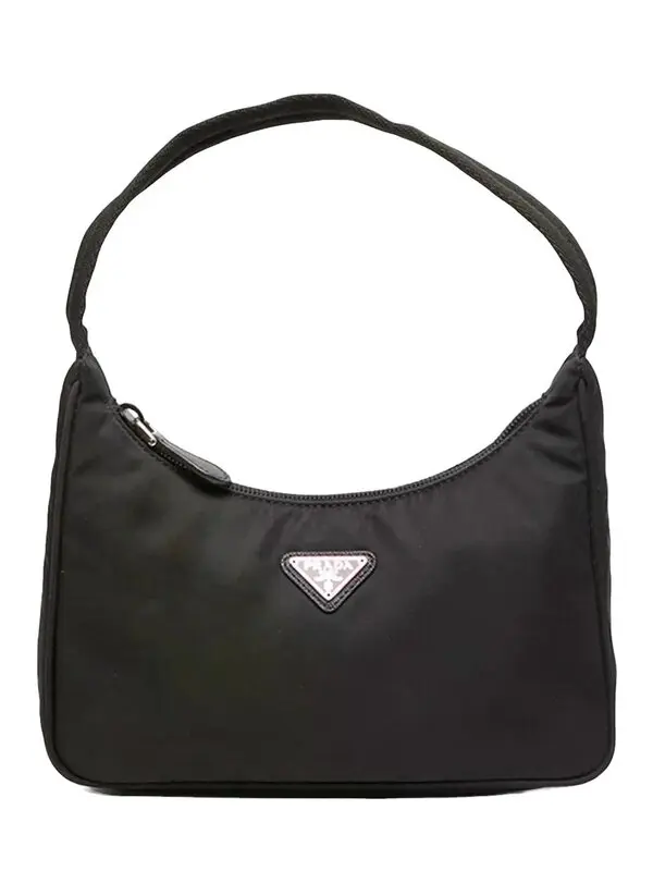 Prada 2019-2026 Mini Re Nylon Re Edition 2000 Shoulder Bag - Black