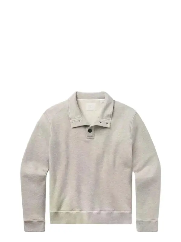 Citizens Of Humanity Half Button Fleece Sweatshirt - Oatmeal