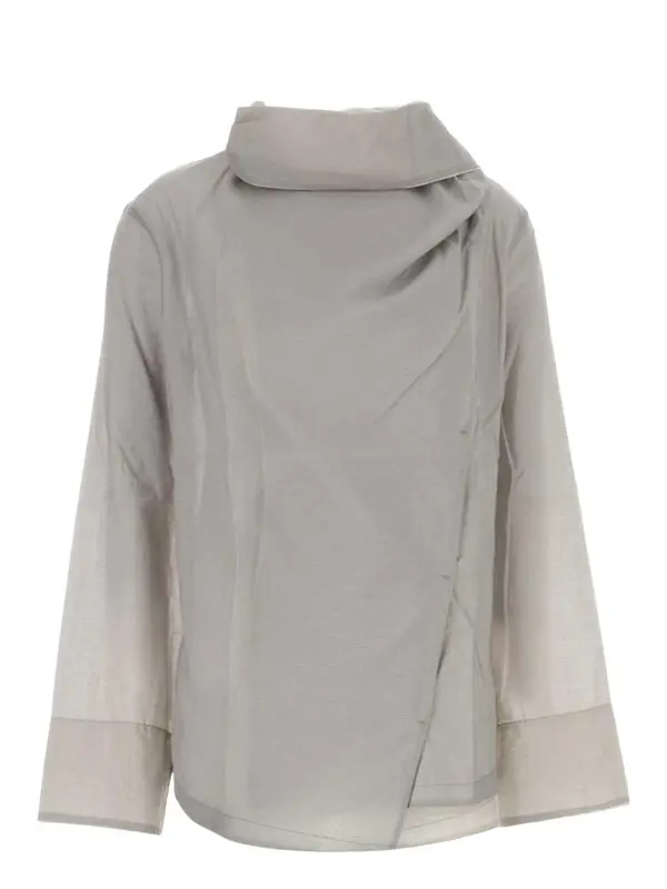 Soeur Leonore Scarf-neck Top - Gray