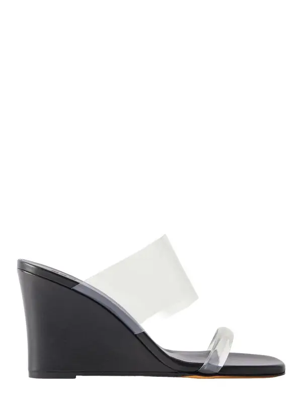 MARYAM NASSIR ZADEH Olympia 95 Pvc Wedge Sandals - Black