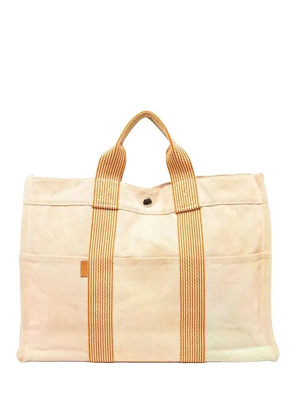 Hermès 1990-2000 Canvas Fourre Tout Mm Tote Bag - Neutrals