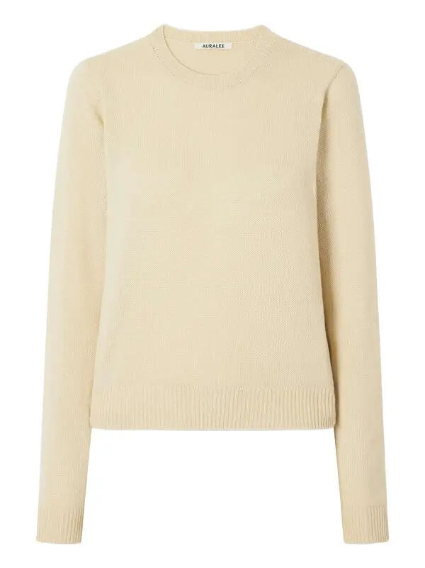 Auralee Cashmere Sweater - Ecru