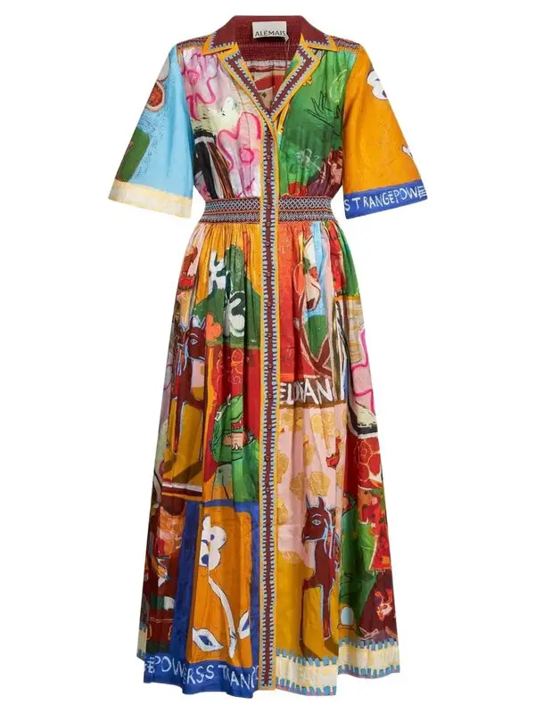 ALEMAIS Mlak Shirtdress - Brown