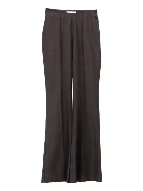 THE FRANKIE SHOP Glen-plaid Pleated Trousers - Black