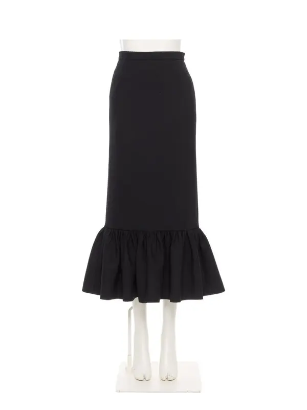 Valentino Garavani Skirt With A Back Zipper - Black