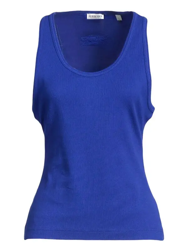 Burberry Sleeveless Round-neck T-shirt - Blue
