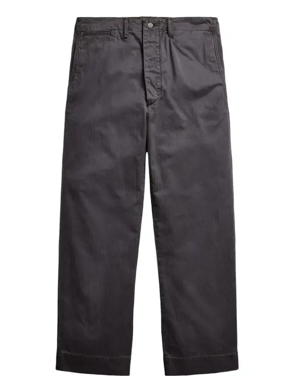 Ralph Lauren Pinstriped Utility Trousers - Black