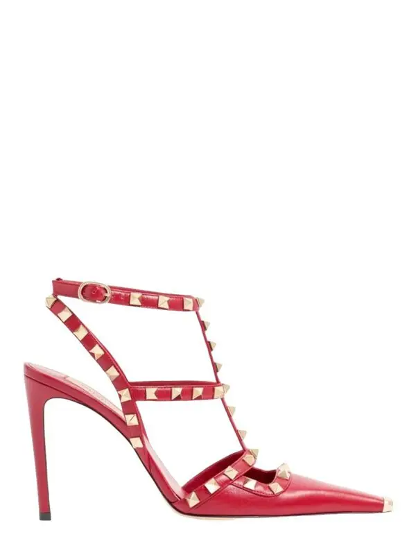 Valentino Garavani Rockstud Kidskin Pumps 100mm - Red