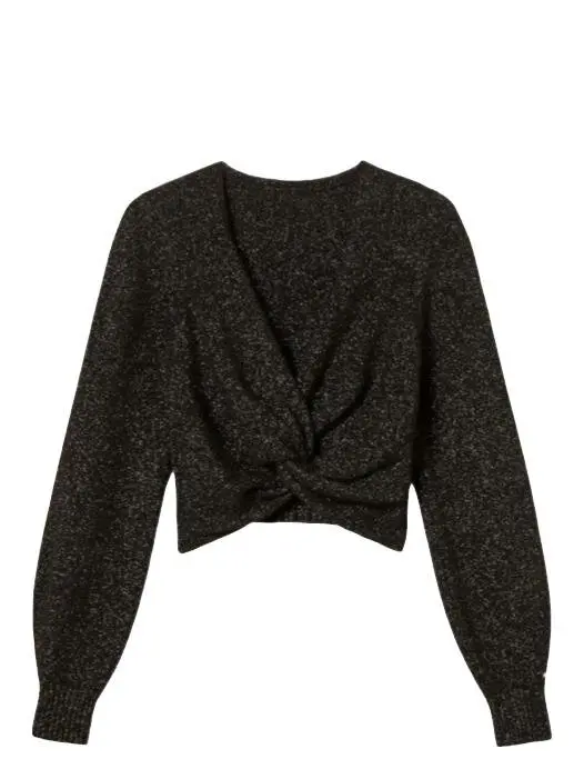TWINSET Long-sleeved Knit Top - Black