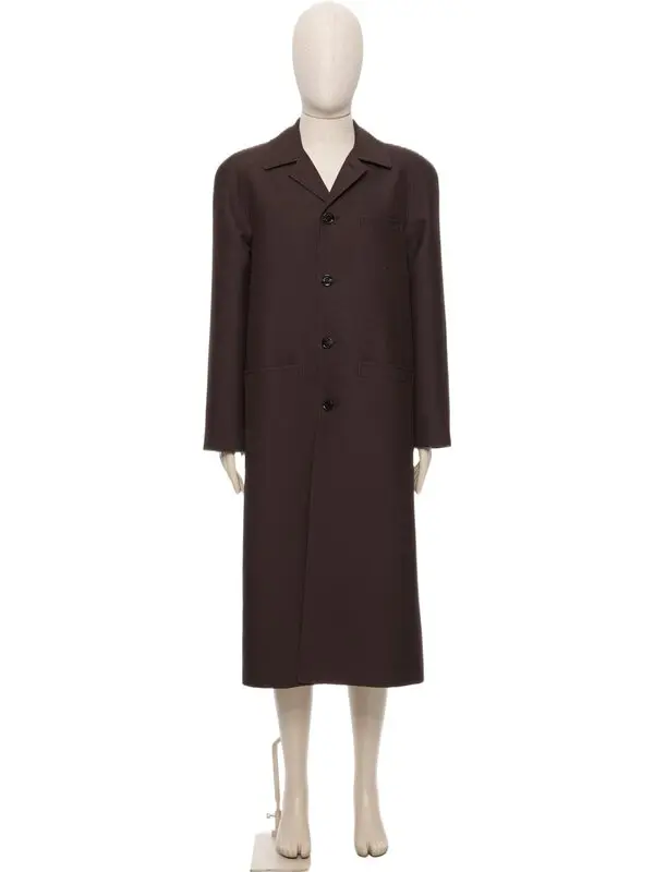 Valentino Garavani Wool Gabardine Coat - Black