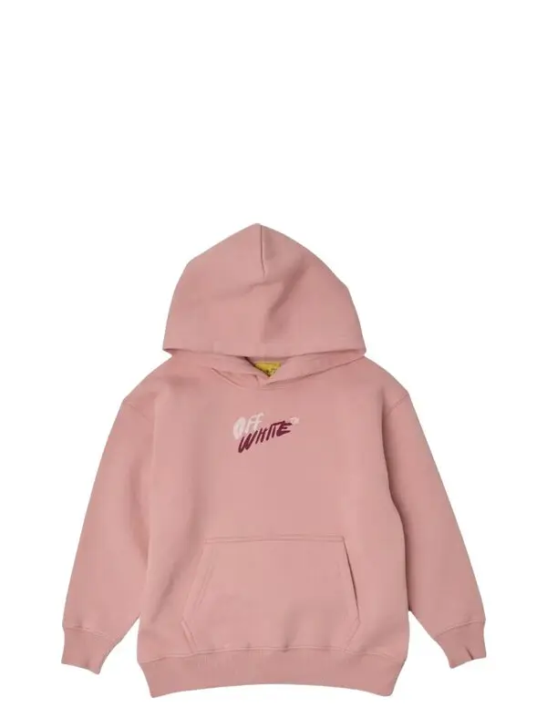 Off-White Arrow Logo-print Hoodie - Pink