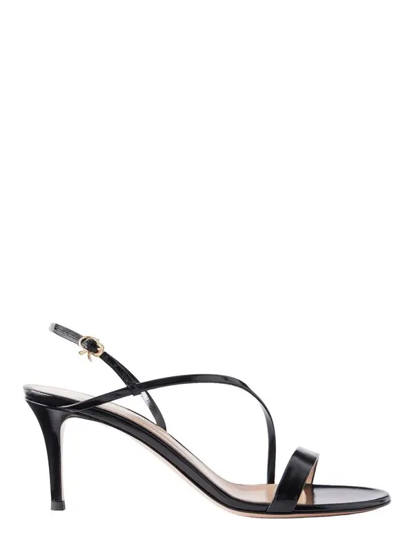 GIANVITO ROSSI Manhattan 70 Leather Sandals - Black